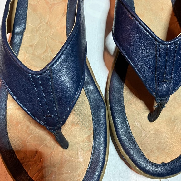 boc | Shoes | Boc Navy Blue Zita Thong Flip Flops Size | Poshmark